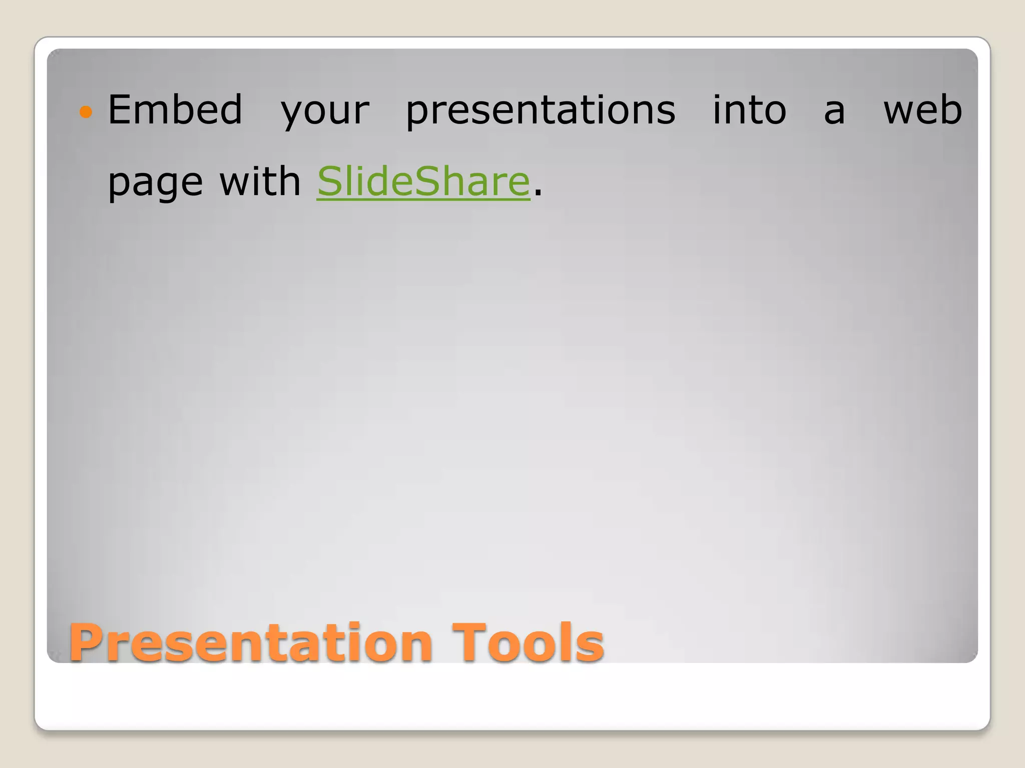 Internet tools for students | PPTX