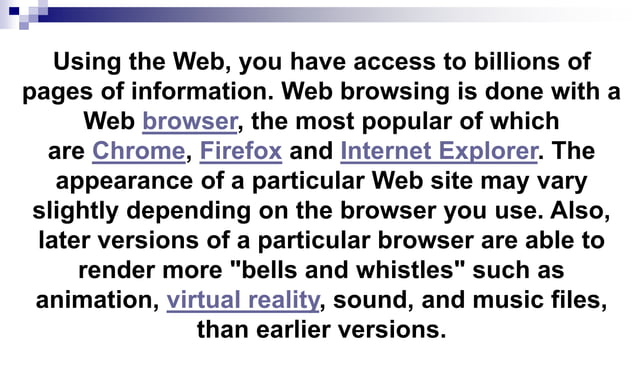 PPT On INTERNET | PPT