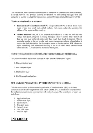 Internet tybcom | PDF