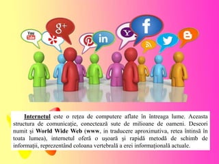 Internetul - despre internet | PPTX