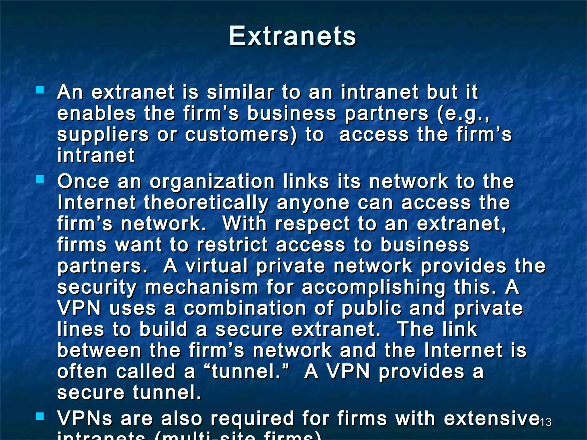 Internet vs intranet vs extranet | PPT