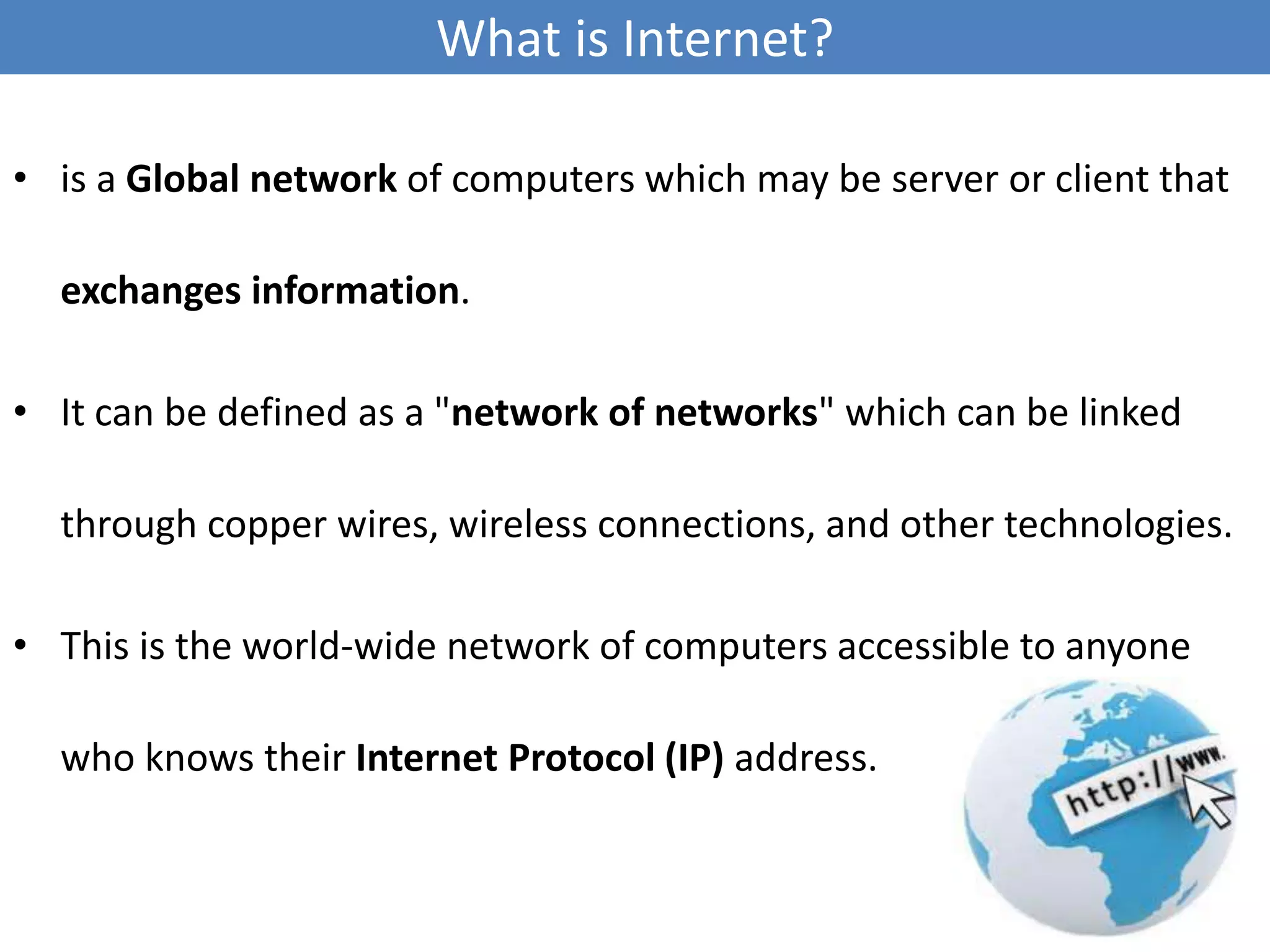 Internet vs intranet vs extranet | PPTX | Computer Networking | Computing