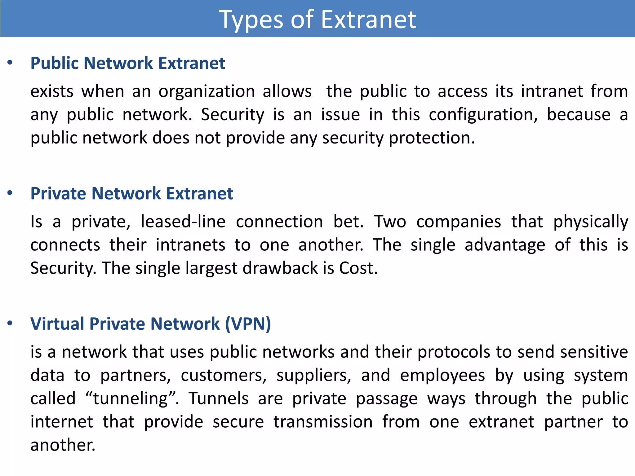 Internet vs intranet vs extranet | PPTX | Computer Networking | Computing