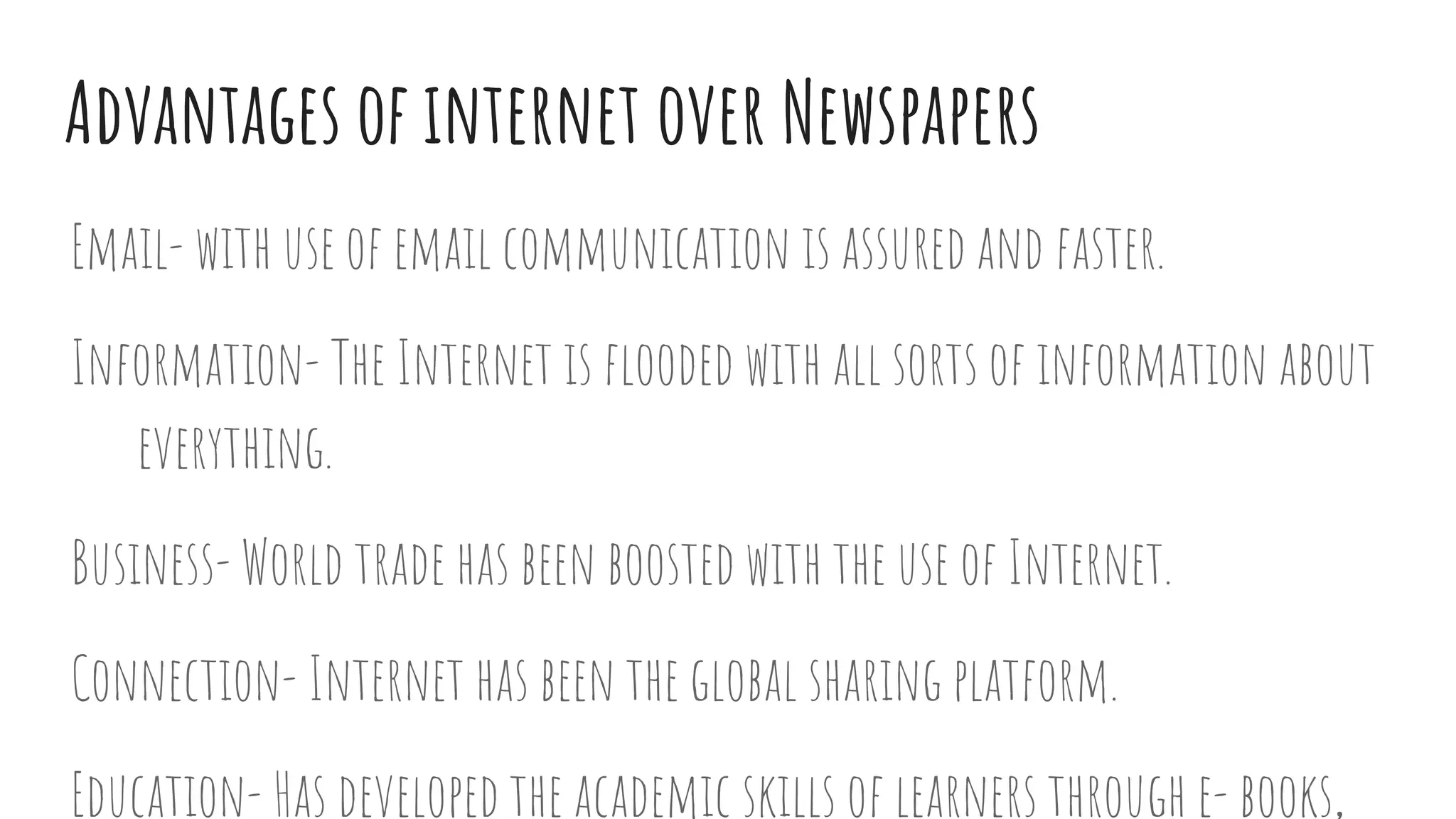 Internet vs newspapers | PPT