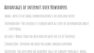 Internet vs newspapers | PPT