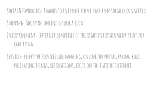 Internet vs newspapers | PPTX