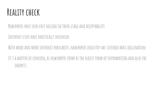 Internet vs newspapers | PPT