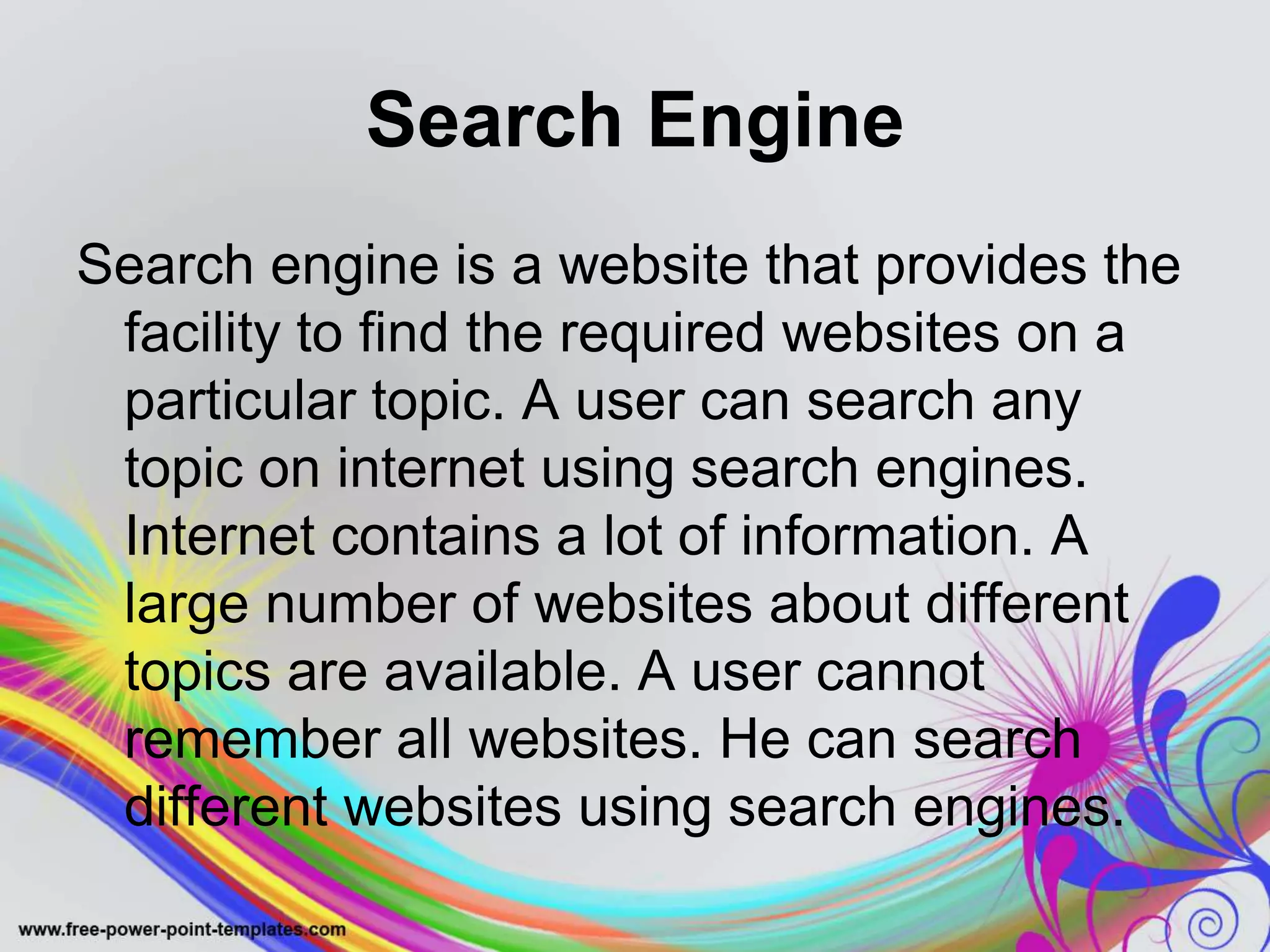 Internet, web browser, search engines | PDF