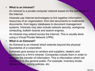 Internet &web technology | PPTX