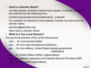 Internet &web technology | PPTX