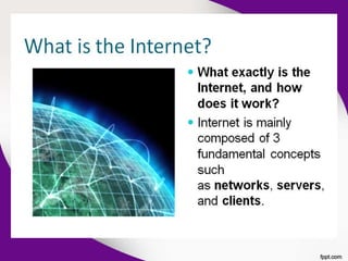 Internet &web technology | PPTX