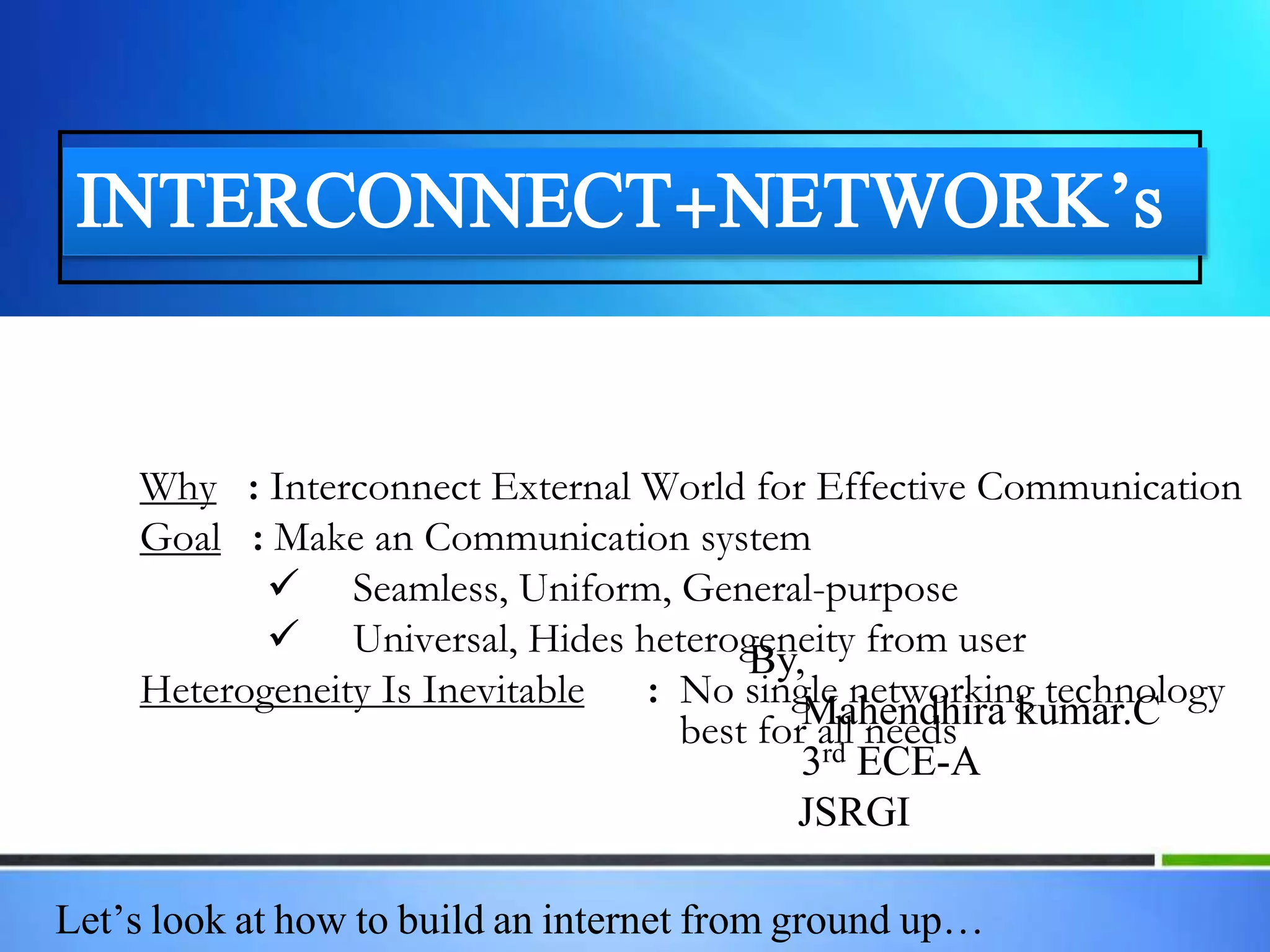 Internetworking | PPTX
