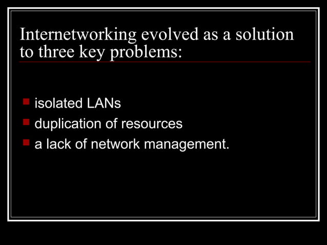 Internetworking basics | PPT