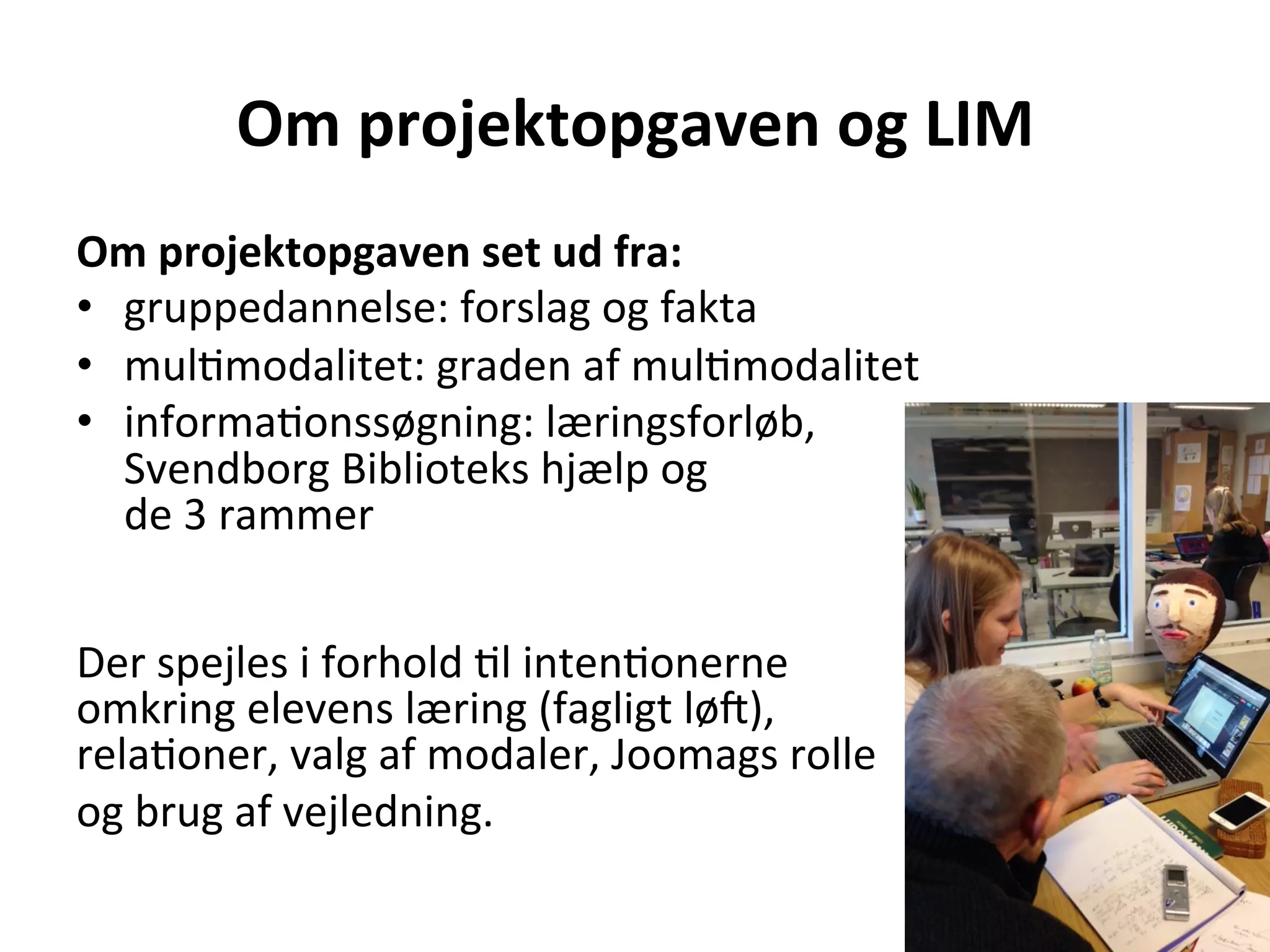 Intern evaluering projekt 2015 til bloggen | PPT