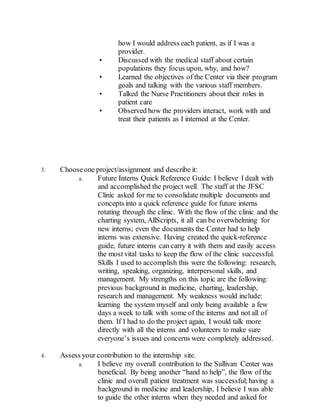 Internship Reflection | DOCX