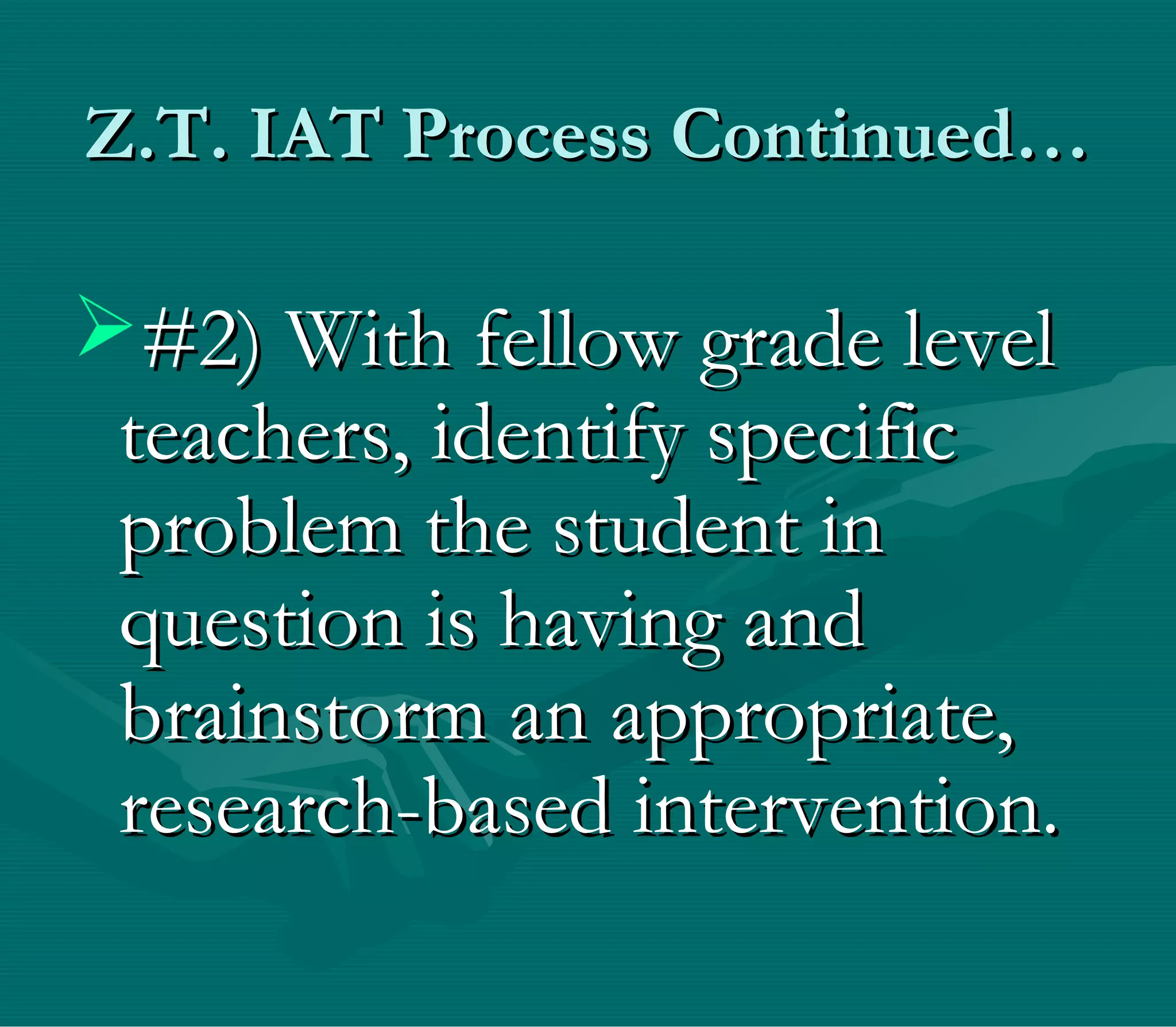 Intern intervention assistance team powerpoint | PPT