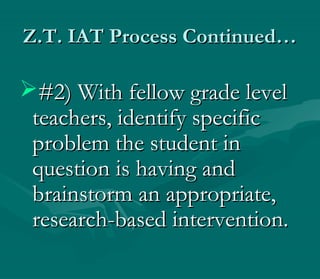 Intern intervention assistance team powerpoint | PPT