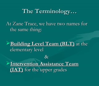 Intern intervention assistance team powerpoint | PPT