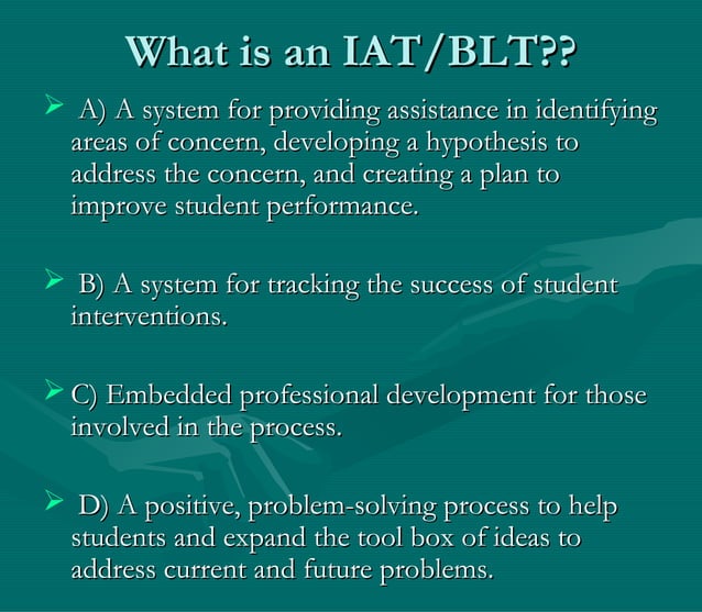 Intern intervention assistance team powerpoint | PPT
