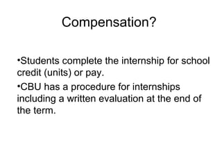 Intern powerpoint | PPT