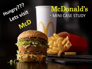 McDonald's Mini Case Study | PPT