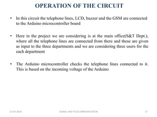 Intern PPT on signal and telecommunication | PPTX