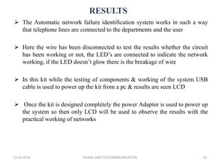 Intern PPT on signal and telecommunication | PPTX