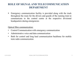 Intern PPT on signal and telecommunication | PPTX