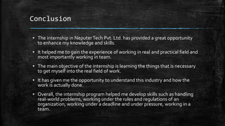 Bsc. Csit Final Year Internship Presentation | PPTX