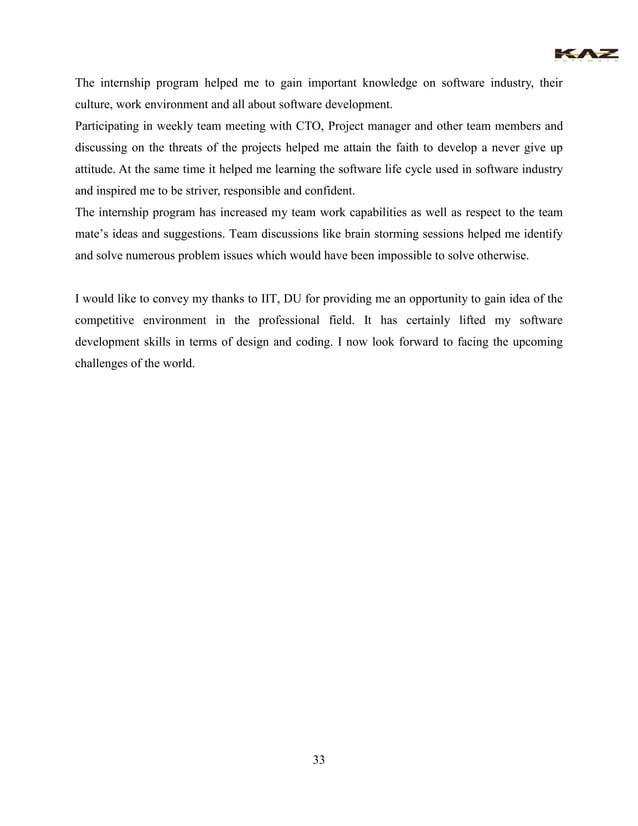 Internship Final Report | PDF