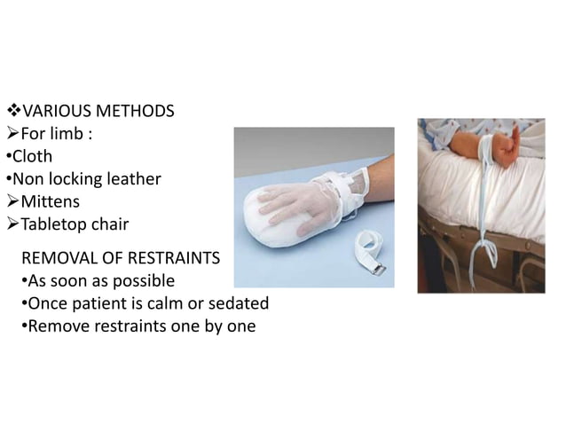 restraint of mentally ill | PPTX | First Aid | Injuries