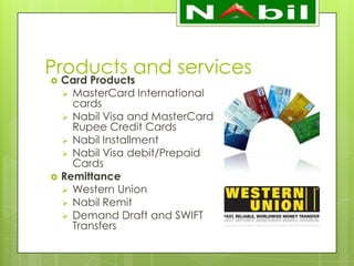 Presentation on Internship at Nabil Bank | PPTX