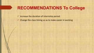 Internship Presentation | PPTX