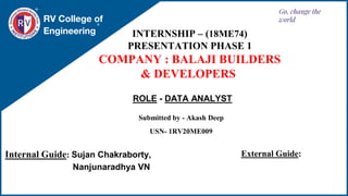 INTERNSHIP in the field of Data analysis | PPTX