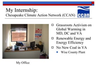 Internship Ccan-Greening of Richmond | PPT
