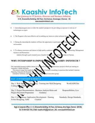 Internship in-chennai-for-cse-android-application | DOCX