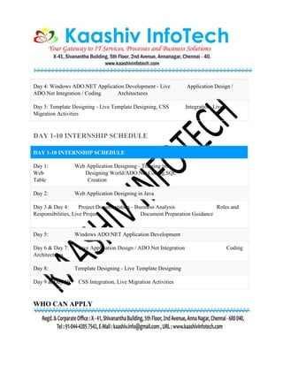 Internship in-chennai-for-cse-android-application | DOCX