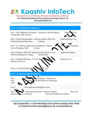 Internship in-chennai-for-cse-in-cloud-computing | PDF