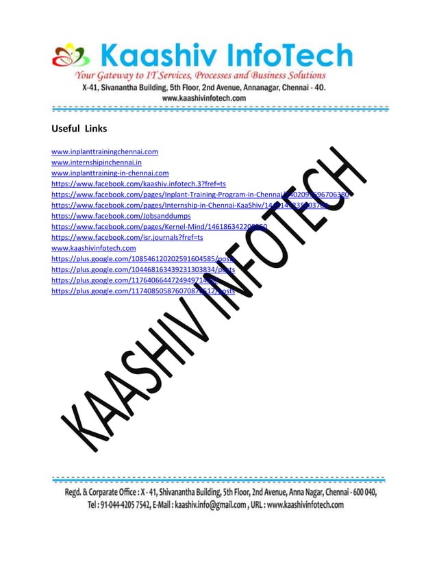 Internship in-chennai-for-cse-windows-application | PDF