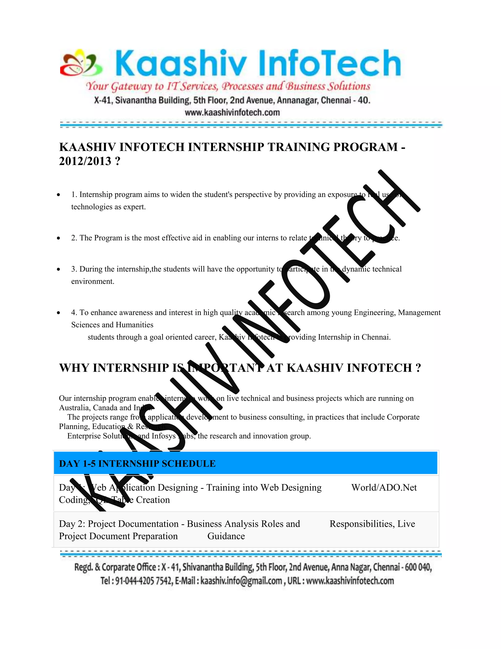 Internship in-chennai-for-ece-in-ccna | DOCX