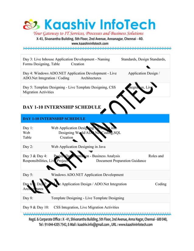 Internship in-chennai-for-ece-in-ccna | PDF