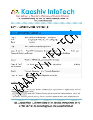 Internship in-chennai-for-eie-in-website-designing | PDF