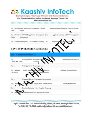 Internship in-chennai-for-mca-web-application | PDF