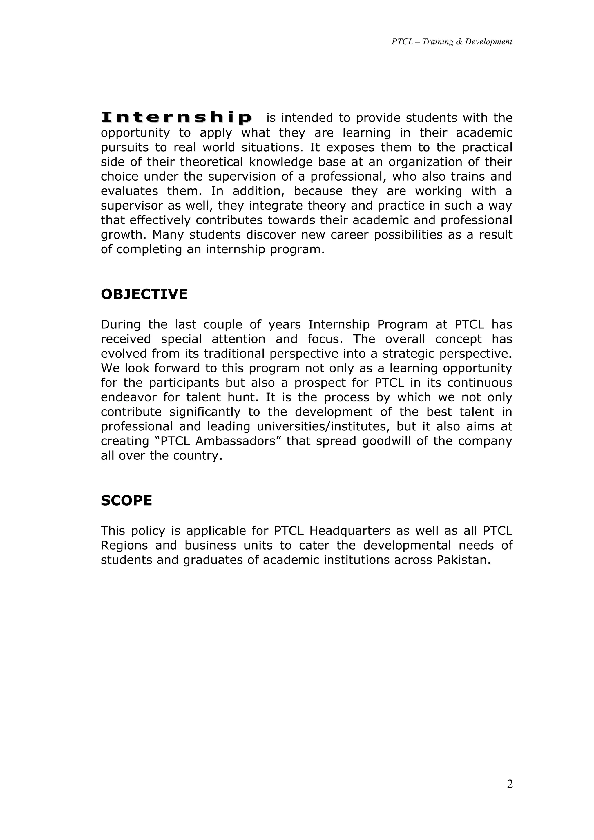 Internship policy-1 | DOC