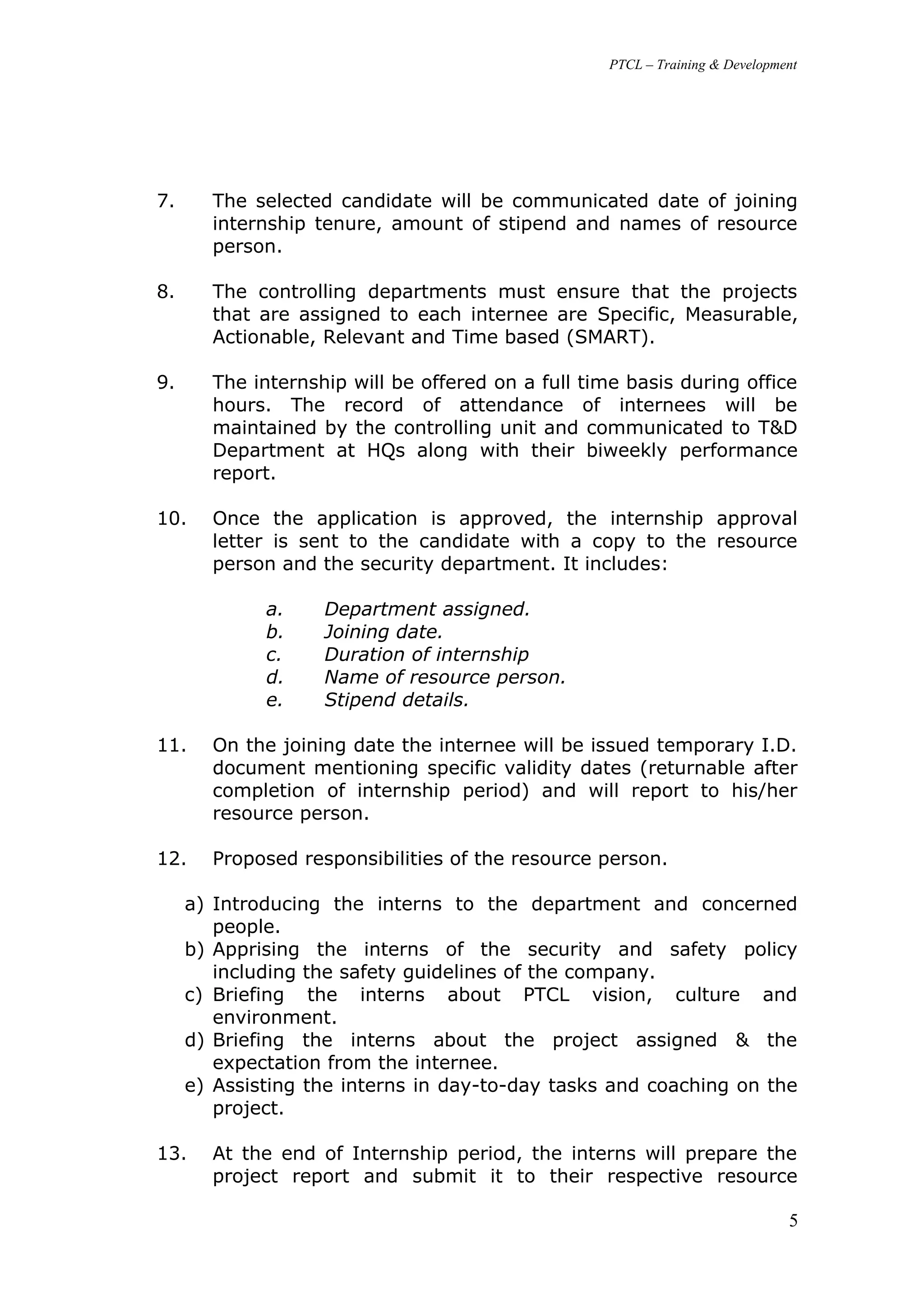 Internship policy-1 | DOC