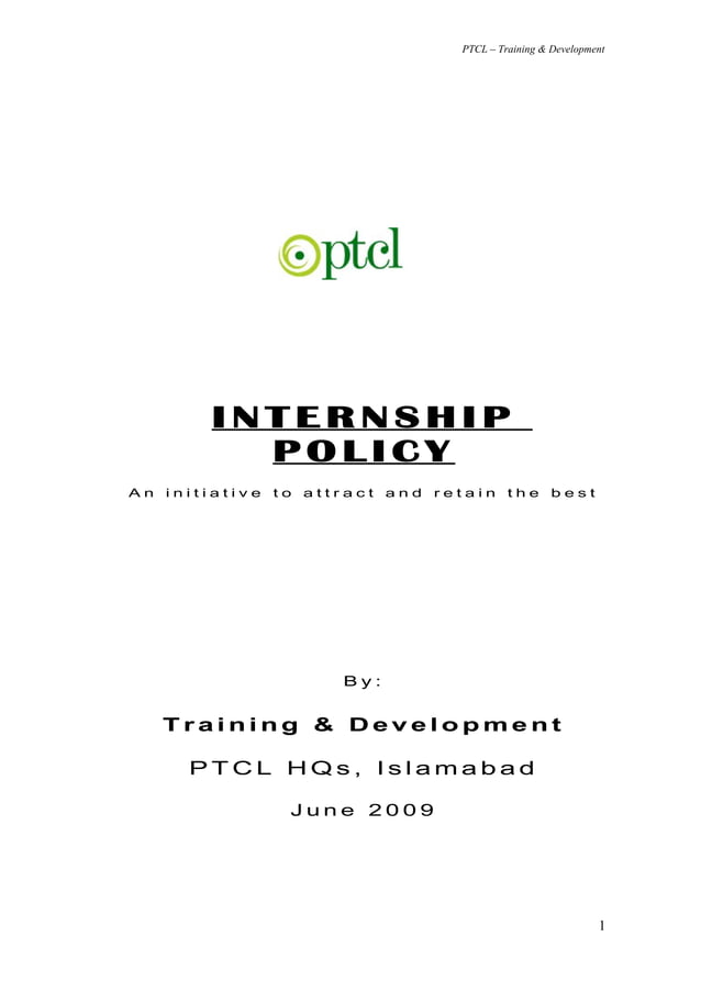 Internship policy-1 | PDF