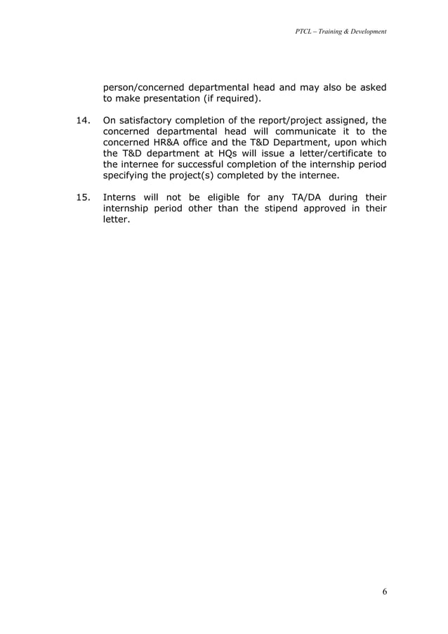 Internship policy-1 | PDF