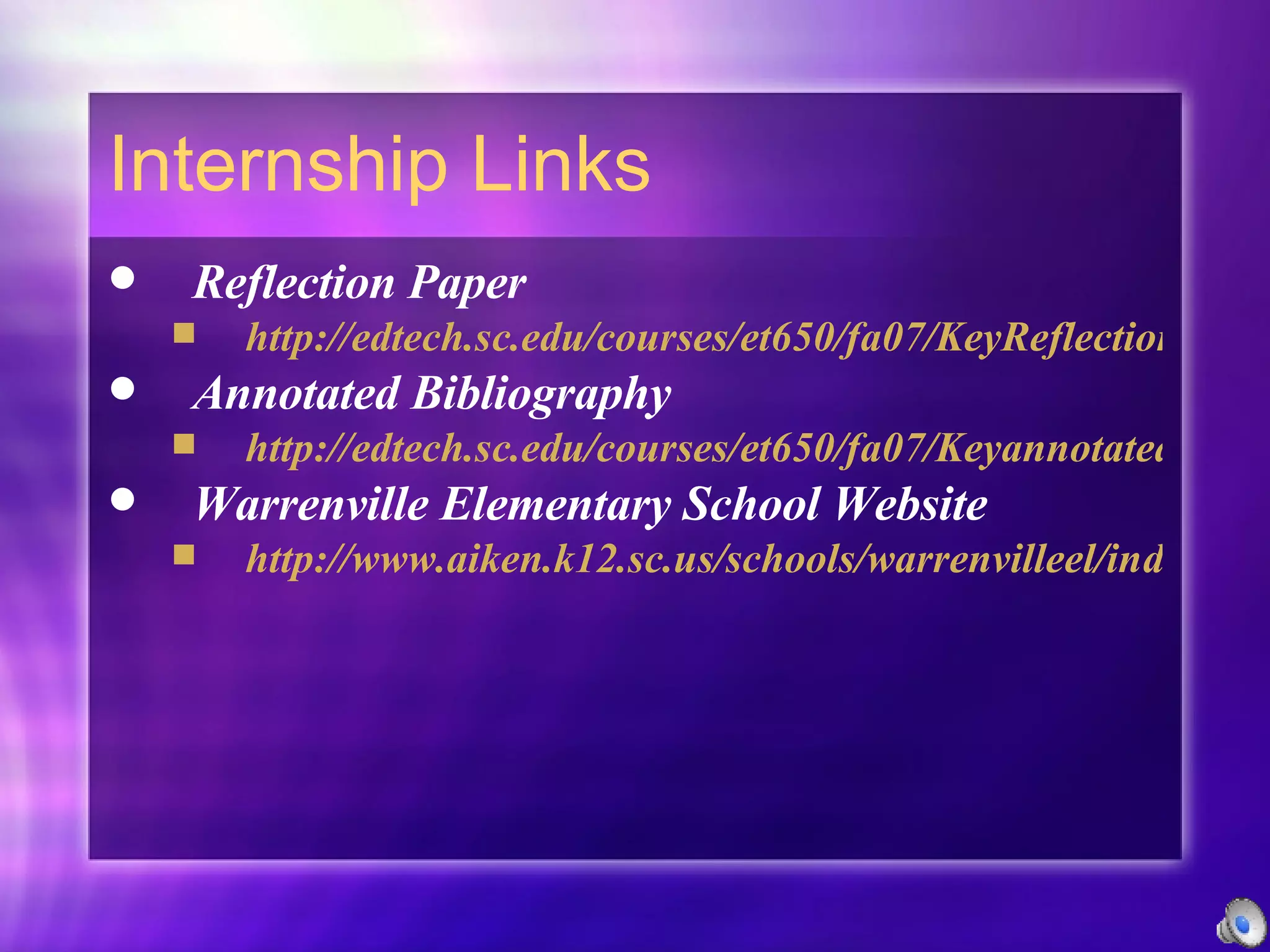 Internship Presentation | PPT