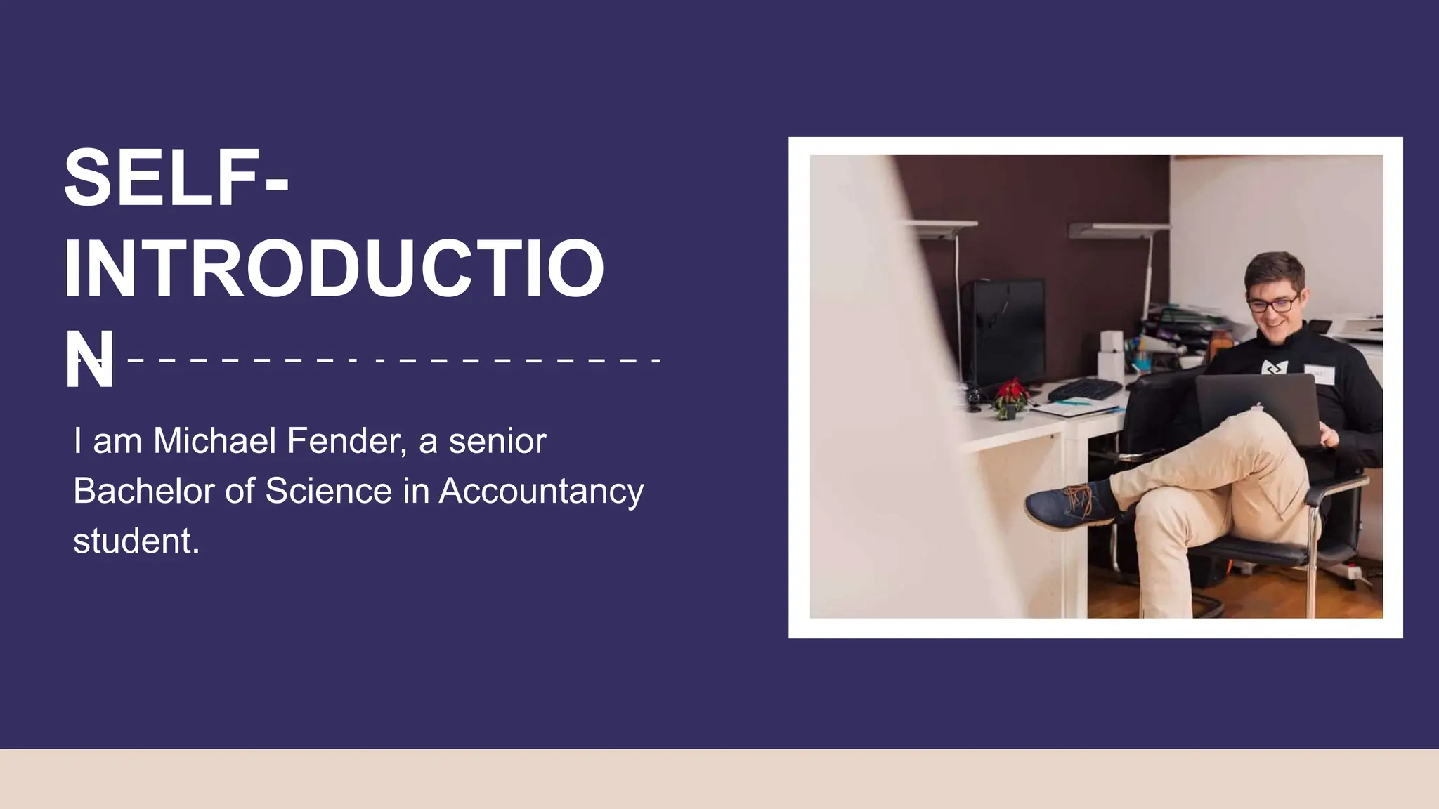 Internship Report Presentation Template Pptx