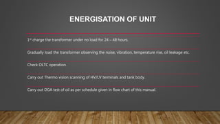 INSTALLATION OF 500MVA TRANSFORMER AT PGCIL | PPTX